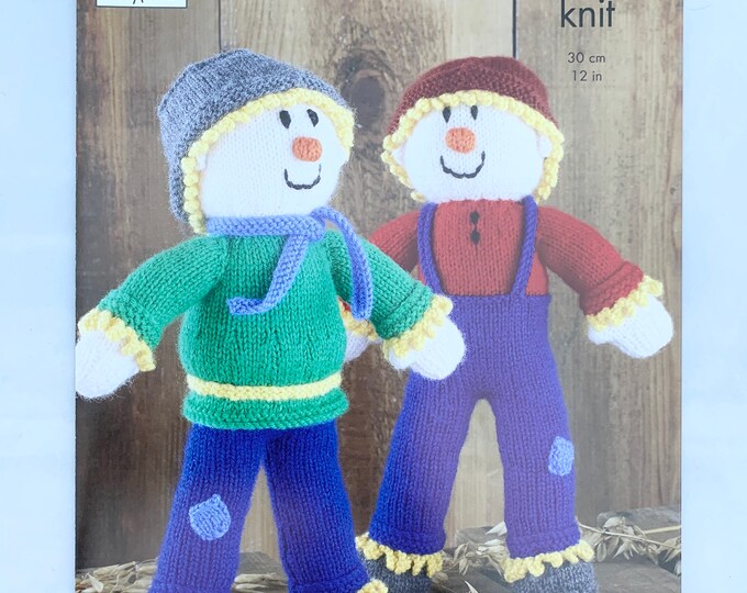 Scarecrows Knitting Pattern (9140), Toy Pattern Scarecrowsin King Cole ...