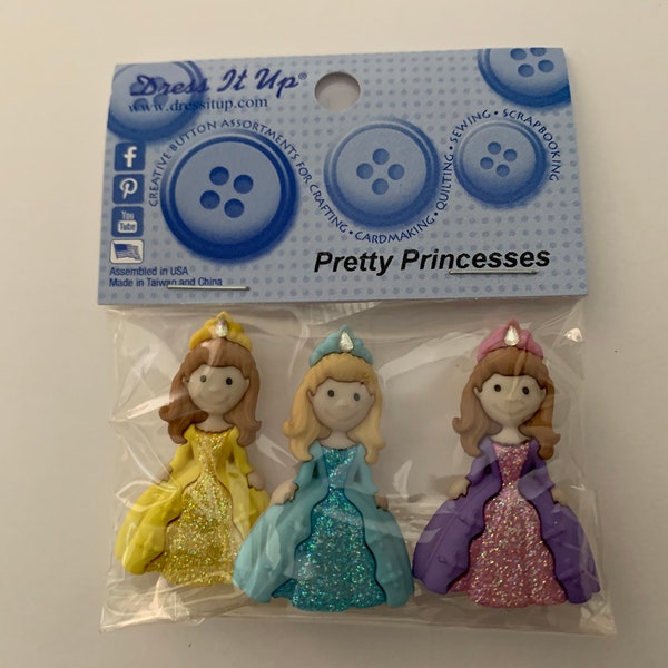 Princess Buttons - Etsy