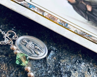 Patron Saint of Healing Cancer. Labradorite Rosary. Encouraging Gift ...