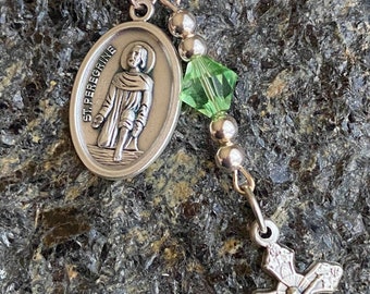 Patron Saint of Healing Cancer. Labradorite Rosary. Encouraging Gift ...