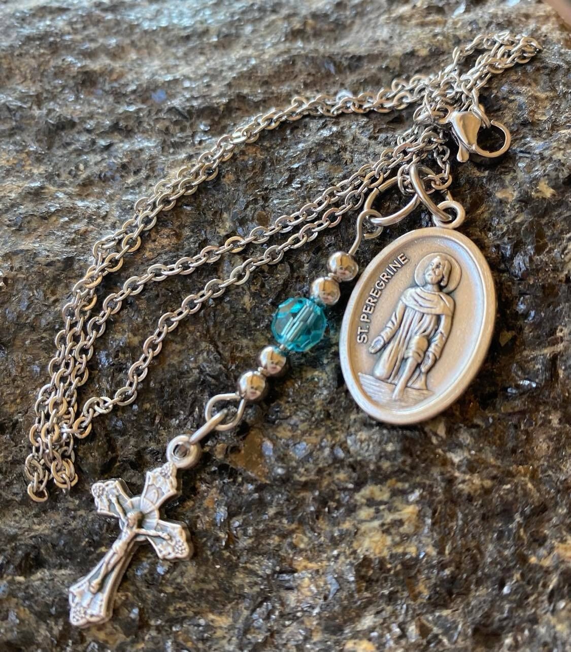 Patron Saint of Healing Cancer. Encouraging Gift Set. St. Peregrine ...