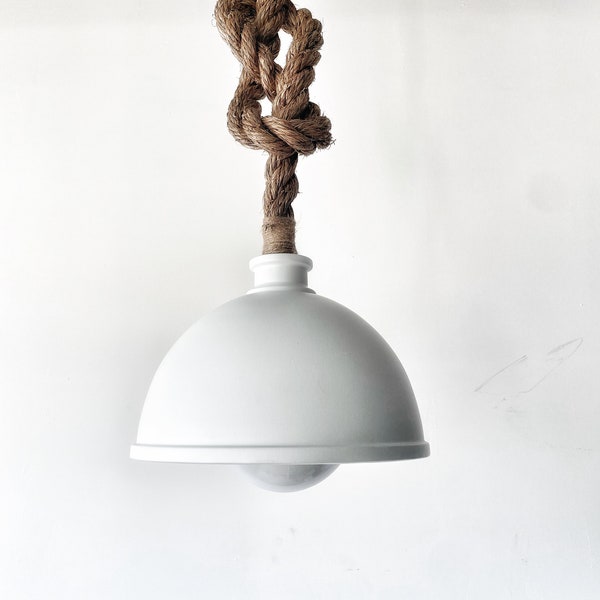 Rope Pendant Light - Etsy