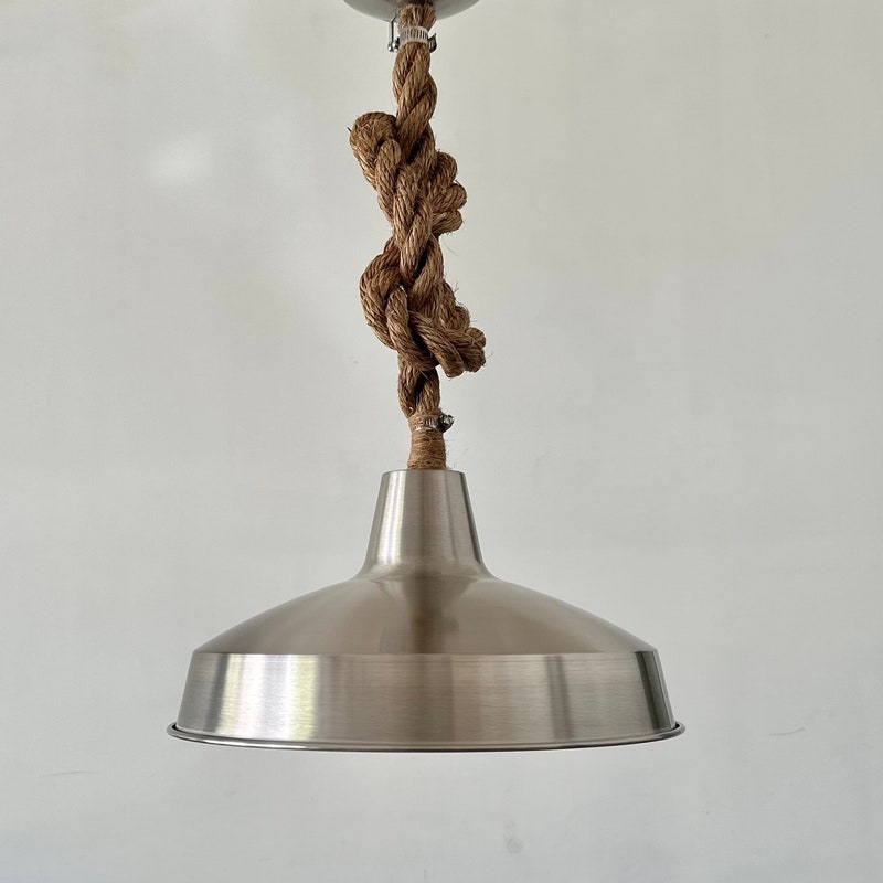 Rope Pendant Light - Etsy