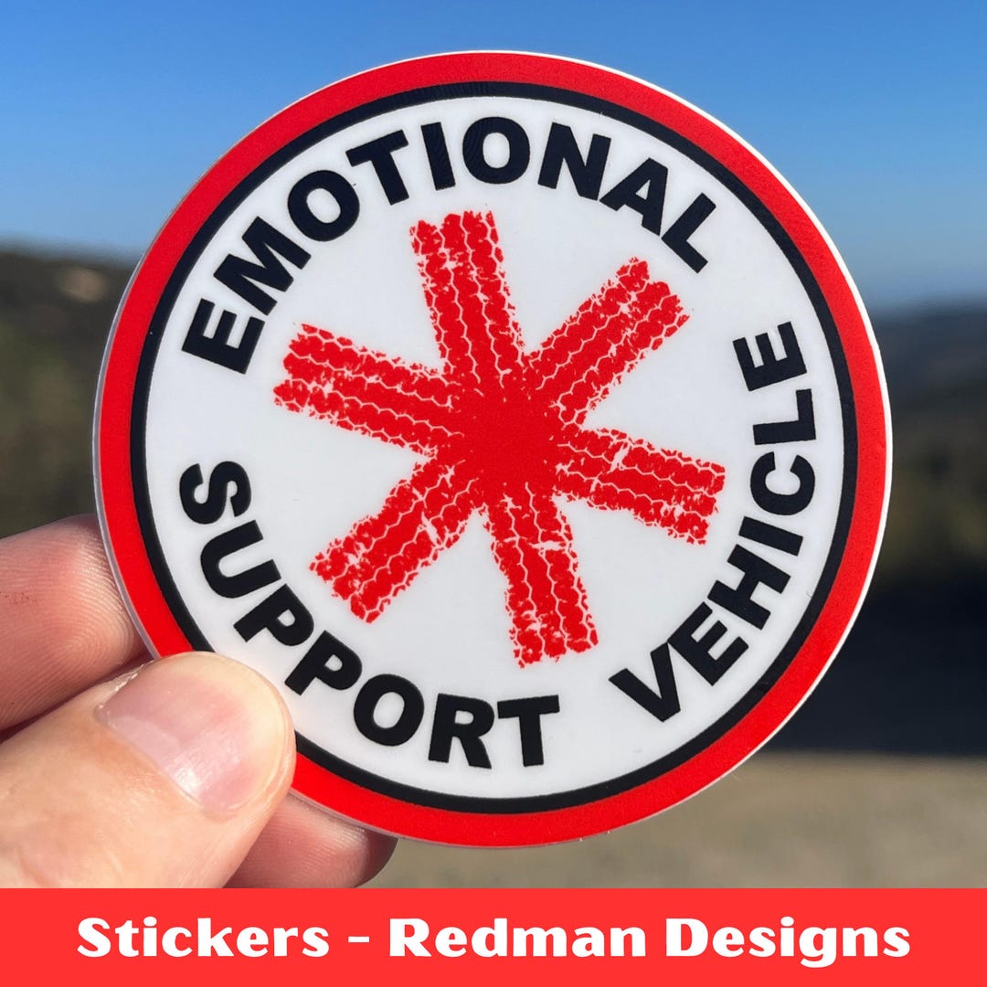 Emotional Support Vehicle - Offroad Truck & Jeep Companion Sticker - Etsy