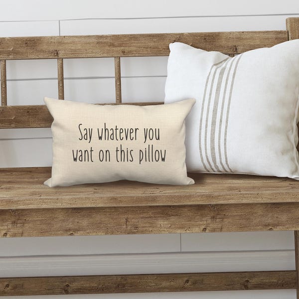 Word Pillows - Etsy