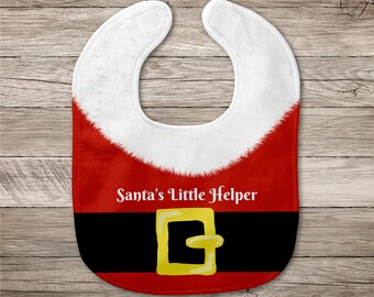 Christmas Baby Bib / Santa Bib / First Christmas Bib / 1st - Etsy