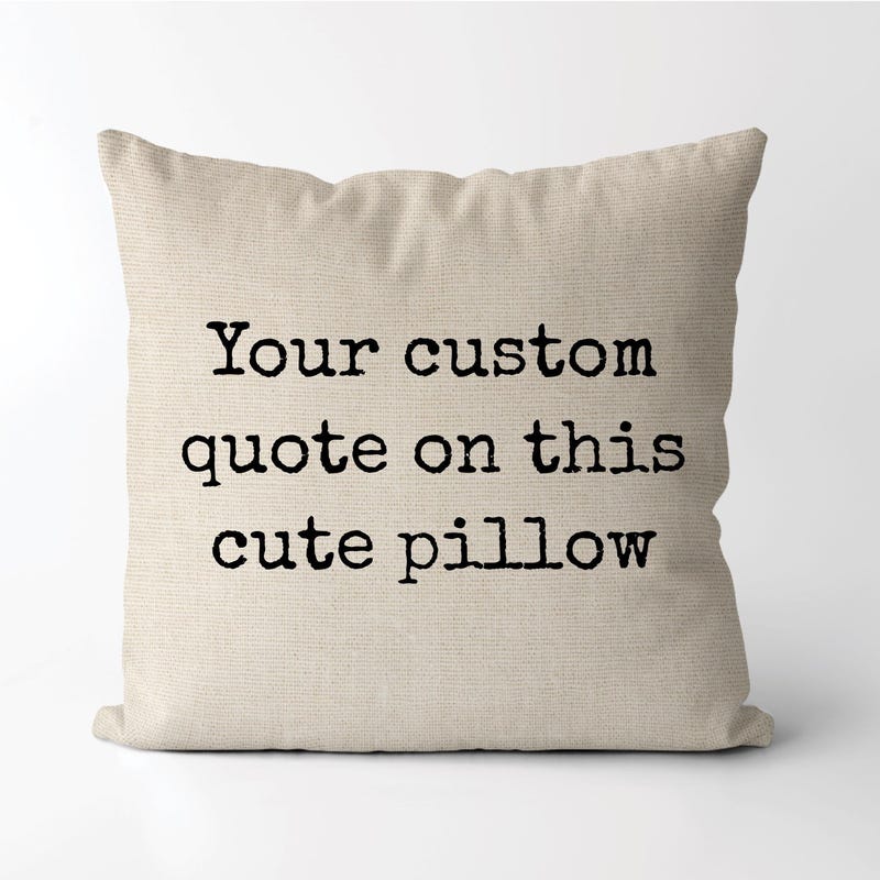 Orange Pillow With Quote - Etsy