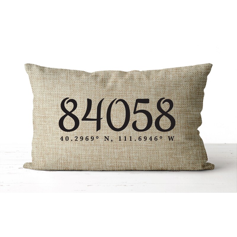 Latitude Longitude Pillow - Etsy