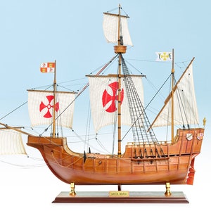 Santa Maria Handcrafted Wooden Model Ships 28" - Fully Assembled ...
