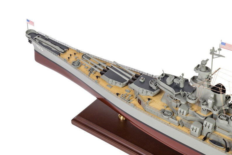 USS Missouri Battleship Model Wooden Warship Models Royal - Etsy