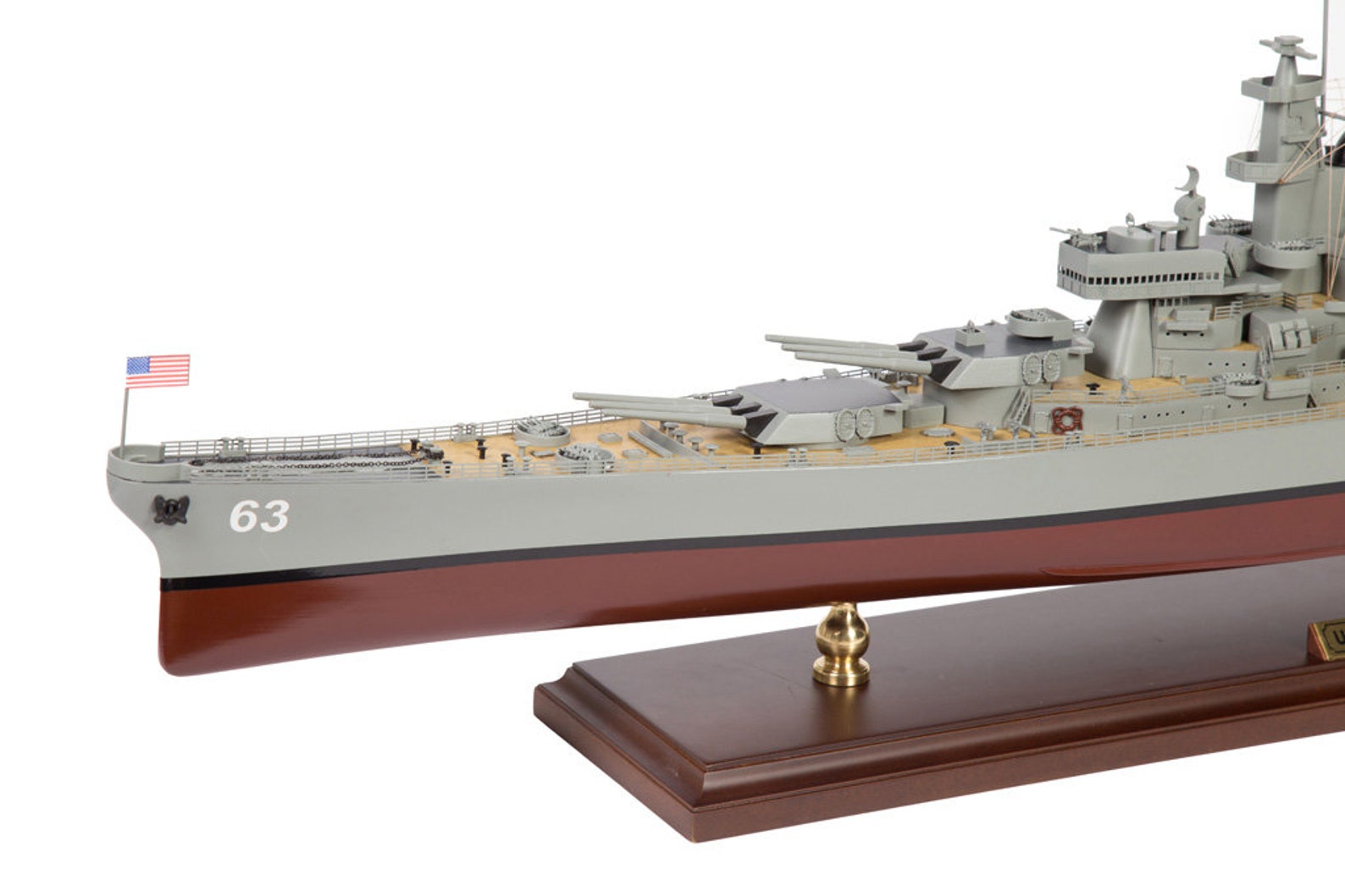 USS Missouri Battleship Model - Wooden Warship Models - Royal Navy ...