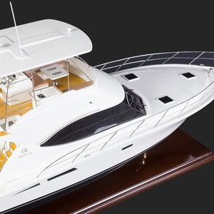 Riviera Open Flybridge Modern Yacht Model - Wooden Boat Model, Super ...