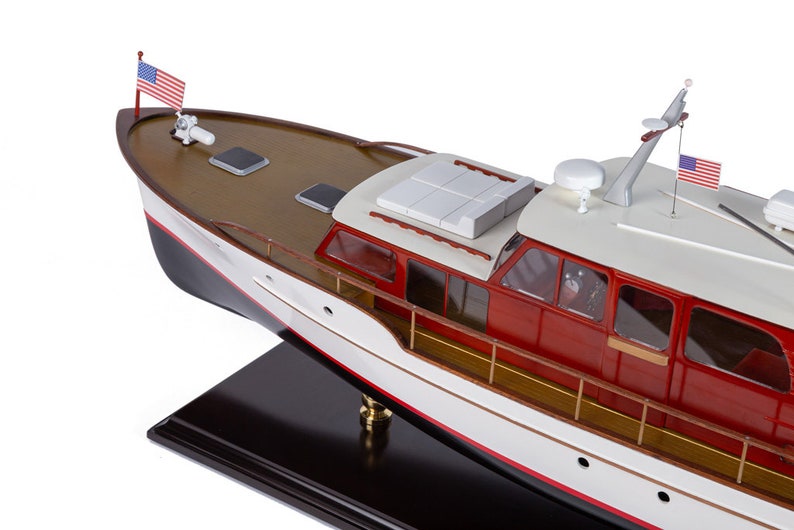 1950s Classic Motor Yacht Model Modern Boat Model Wooden - Etsy
