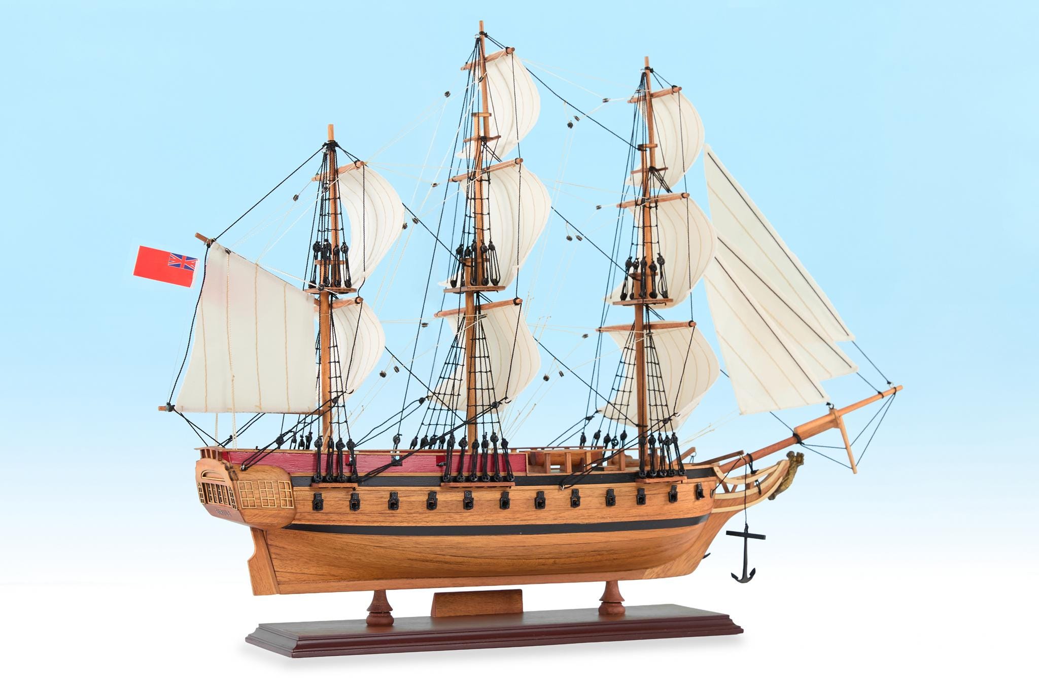 HMS Sirius Tall Ship Model 55cm (21.7") - Handcrafted Fully Assembled ...