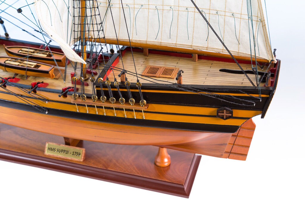 HMS Supply 75cm Model Tall Ship the First Feet Ships to | Etsy