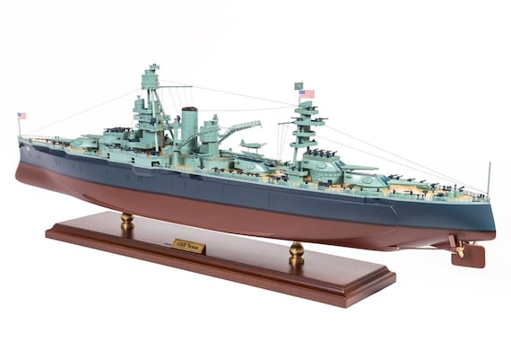 USS Texas Battleship Model Wooden Warship Models Royal - Etsy