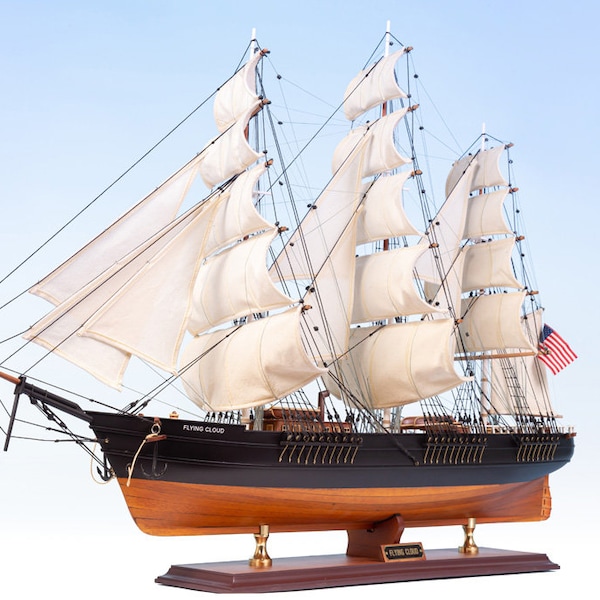 Flying Cloud Wooden Model Ship - Etsy