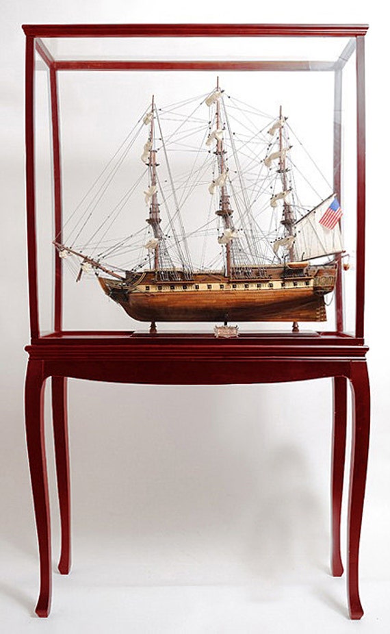 Hardwood Display Case Cabinet For Tall Ships Sailing Ships | Etsy