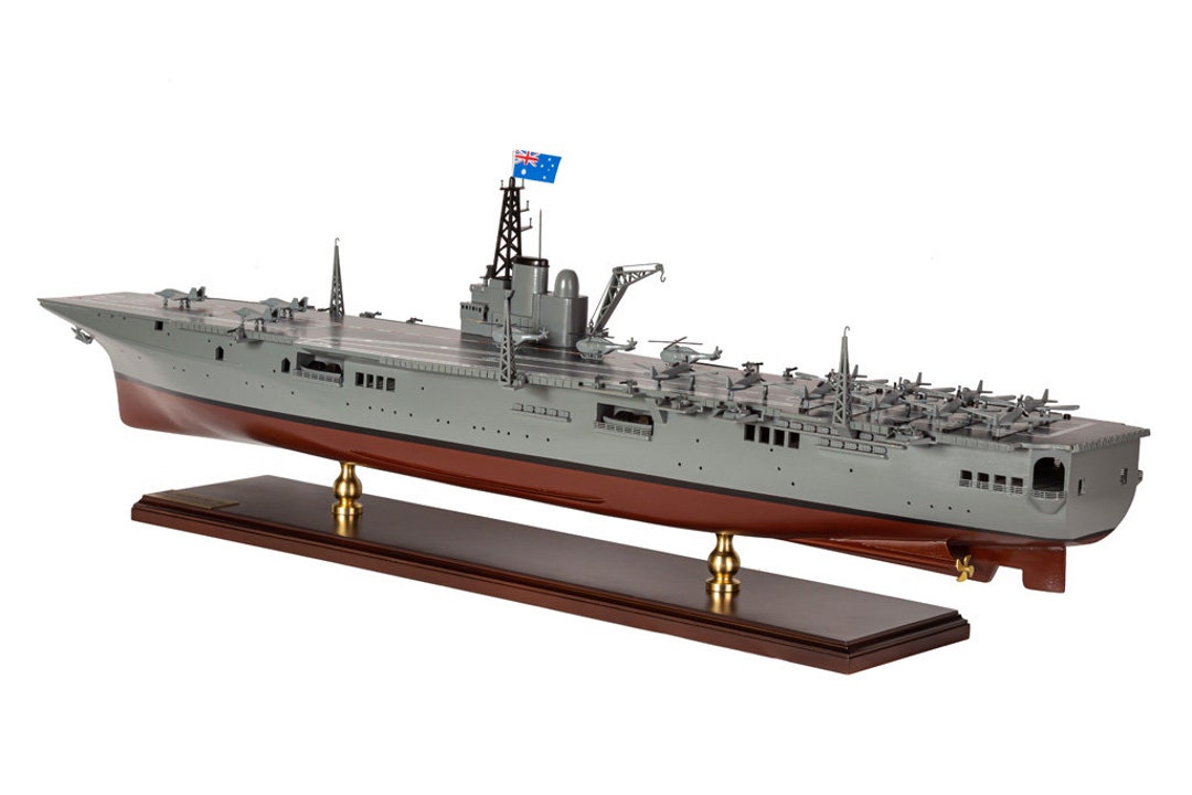 HMAS Melbourne (R21) Aircraft Carrier 90cm - Wooden Warship Models ...