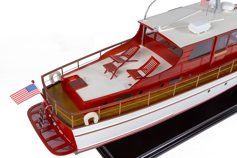 1950s Classic Motor Yacht Model Modern Boat Model Wooden - Etsy