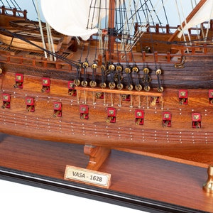Vasa (wasa) 34" Handcrafted Wooden Model Tall Ship Boat - Wooden Ship ...