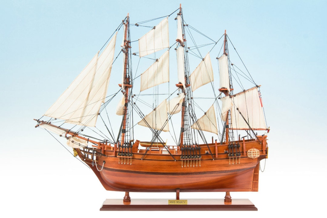 HMS Bounty 1787 75cm Handcrafted Wooden Model Ships Fully - Etsy