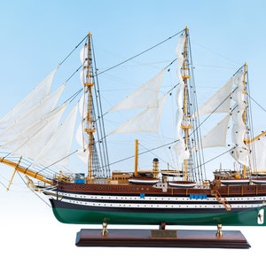 Amerigo Vespucci Model Ship 36.6"- Handcrafted Wooden Italian Ship ...