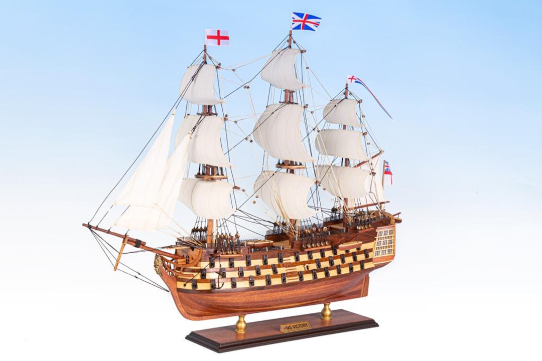 HMS Victory 55cm Model Tall Ship Boat Replica - Royal Navy Ships, HMS ...
