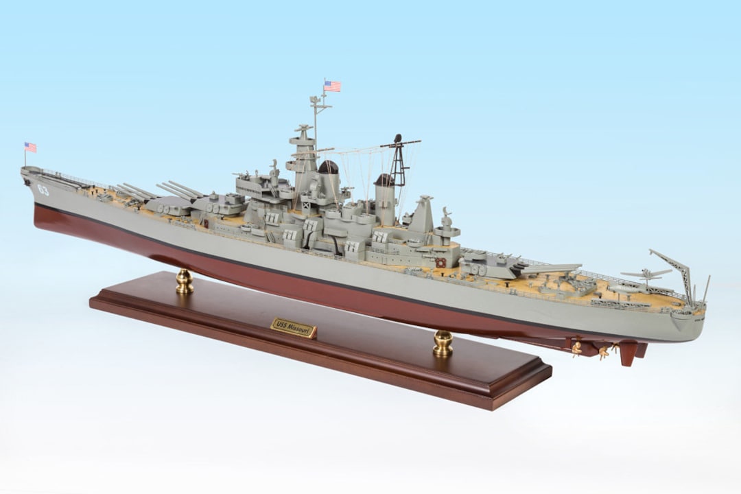 USS Missouri Battleship Model - Wooden Warship Models - Royal Navy ...