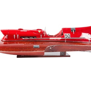 Ferrari Arno XI Hydroplane Model Speed Boat 50cm (19.7")- Handcrafted ...