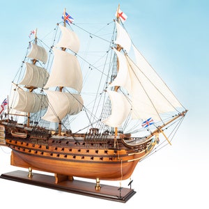 HMS Victory 1765 Model Tall Ship 95cm Replica - Royal Navy Ships, HMS ...