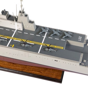 HMAS Canberra Aircraft Carrier Model 90cm - Wooden Warship Models ...