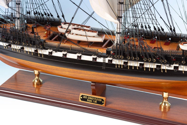 USS Constitution 90cm Handcrafted Wooden Model Ship Boat - Etsy