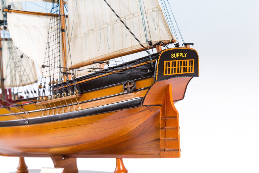 HMS Supply 75cm Model Tall Ship the First Feet Ships to | Etsy