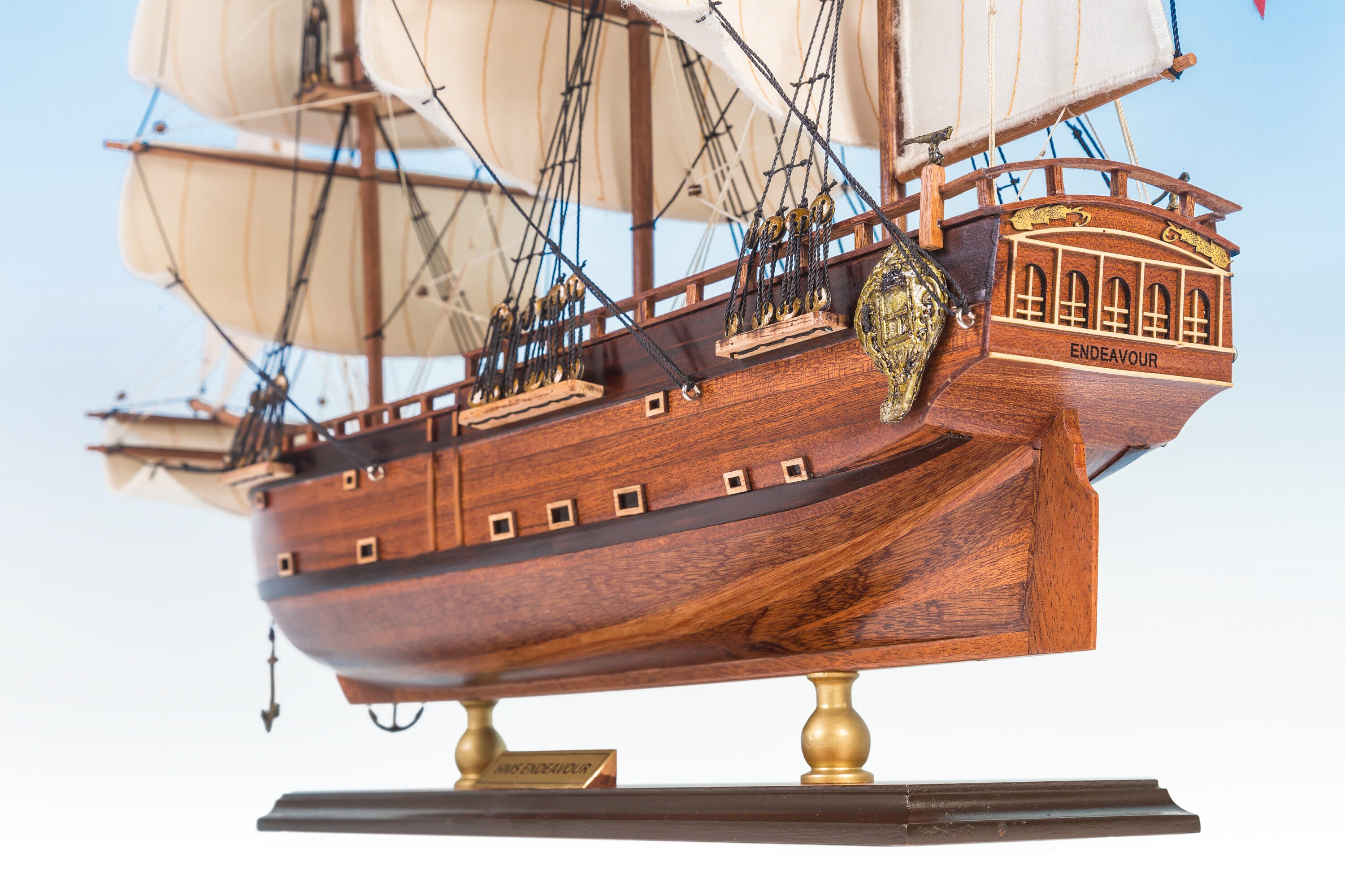 HMB Endeavour Model Tall Ship Boat Replica Completed - Etsy Australia