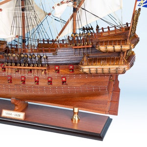Vasa (wasa) 34" Handcrafted Wooden Model Tall Ship Boat - Wooden Ship Model - Handcrafted Wooden ...