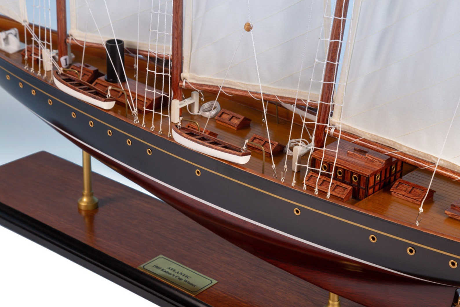 Atlantic Sailing Yacht Model 100cm - Wooden Model Sailing Yachts, Model ...