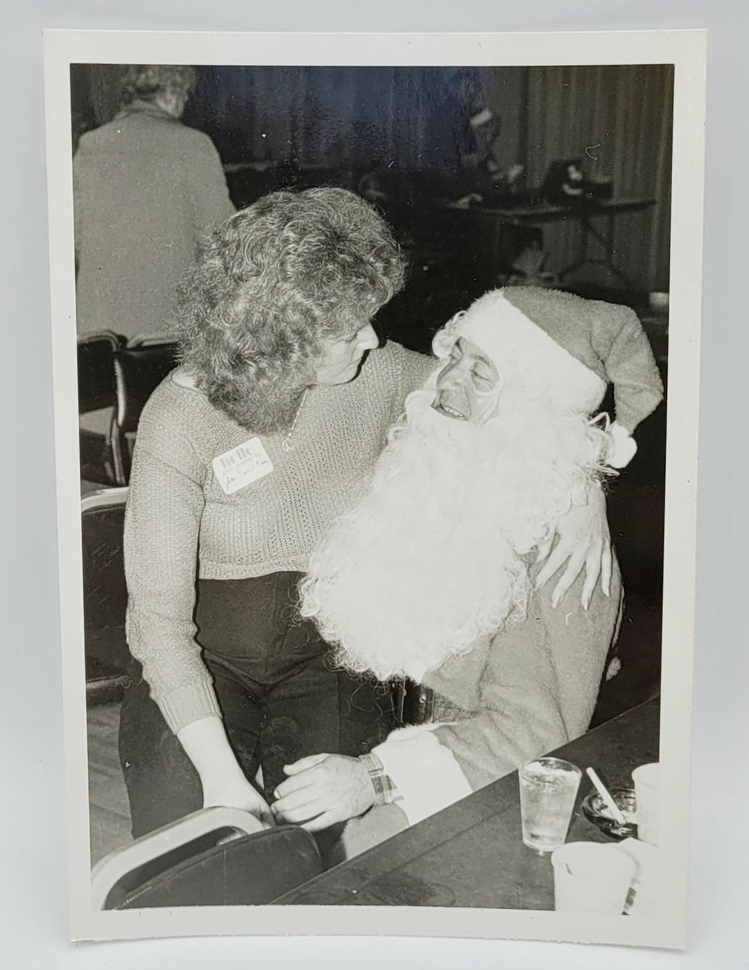 Santa Having Funvintage Photosanta With Cigarette Drink and - Etsy