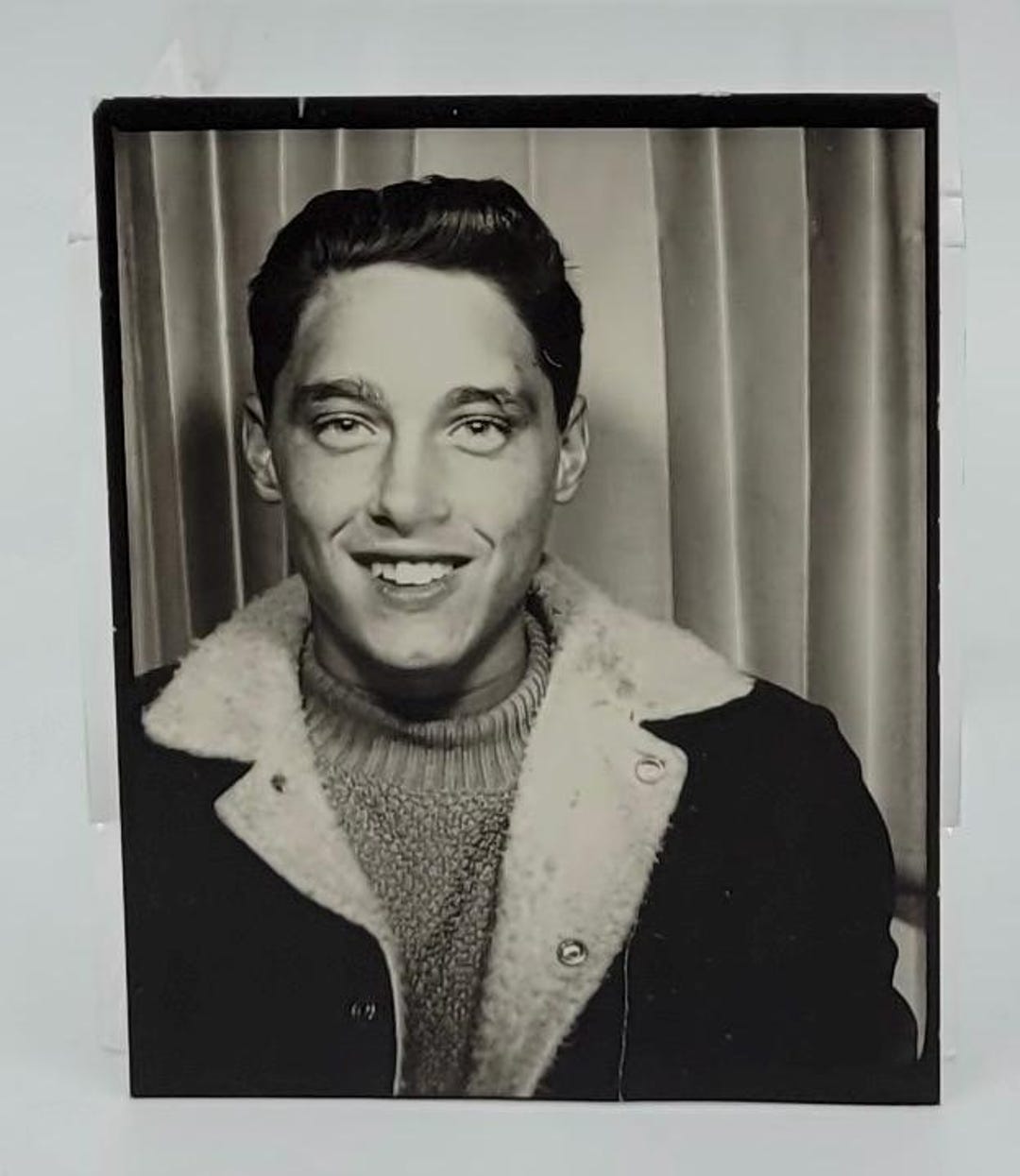 Swoon Worthy Handsome Guy~vintage Photo Booth Pic~teenage Boy 1969 - Etsy