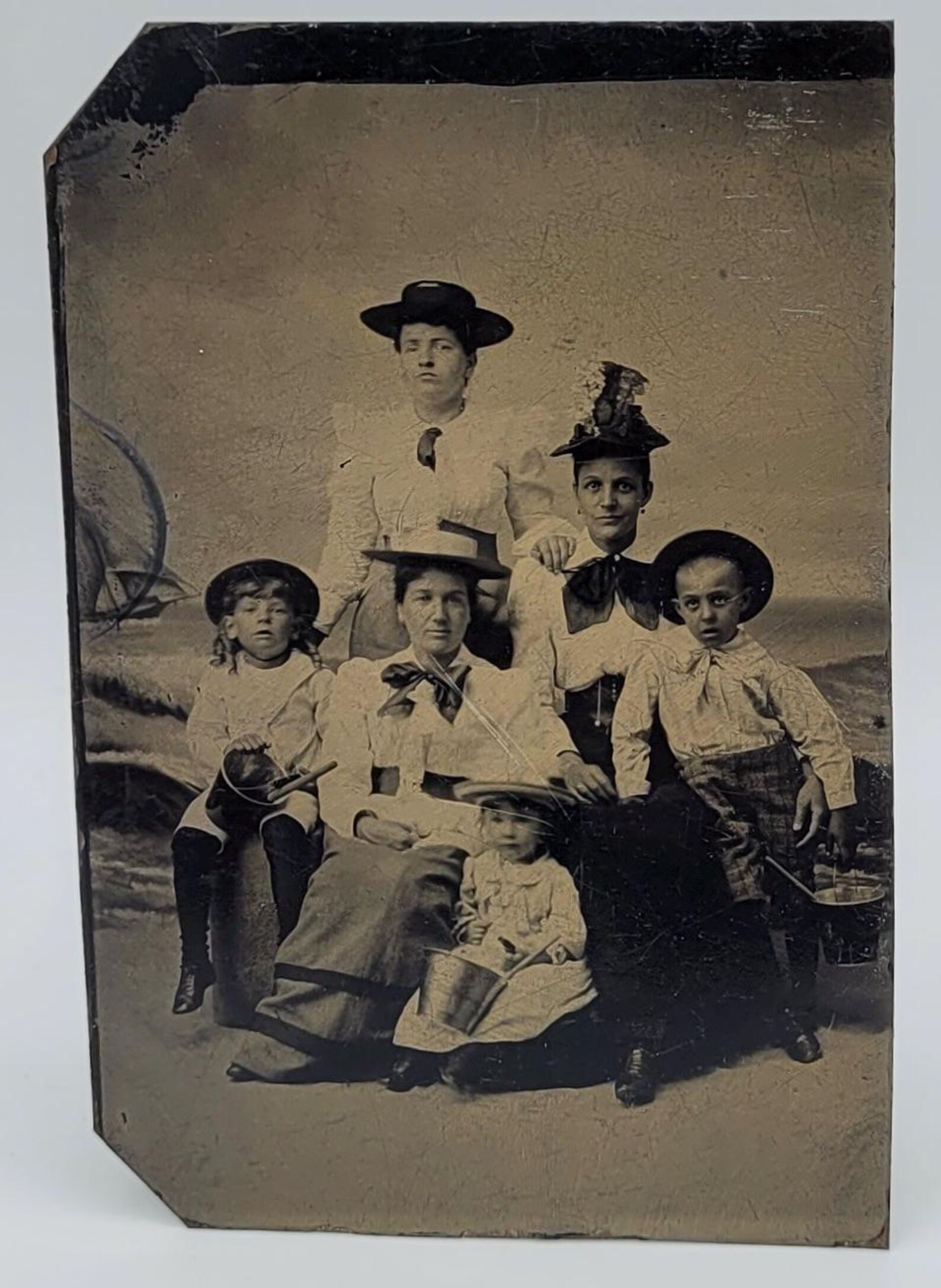 Sand Pails & Shovelstintypewomen and Childrenseaside Backdrop - Etsy