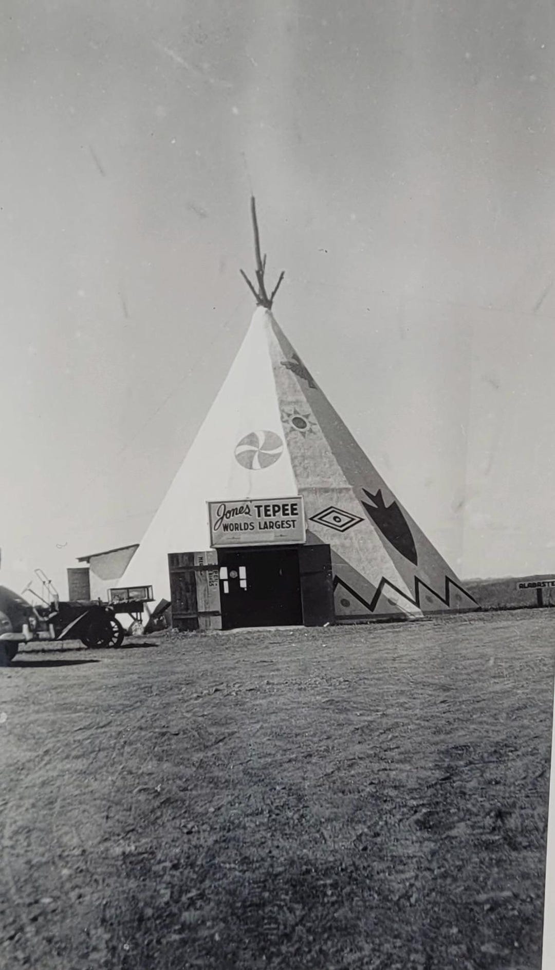 Jones Tepee Worlds Largestvintage Photosouvenir Stop Rapid City SD - Etsy