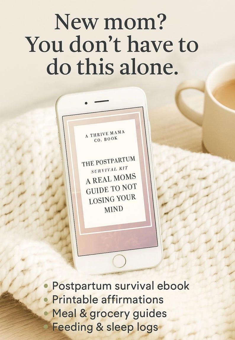 New Mom Postpartum Survival Kit: Digital Ebook + Logs (instant Download ...