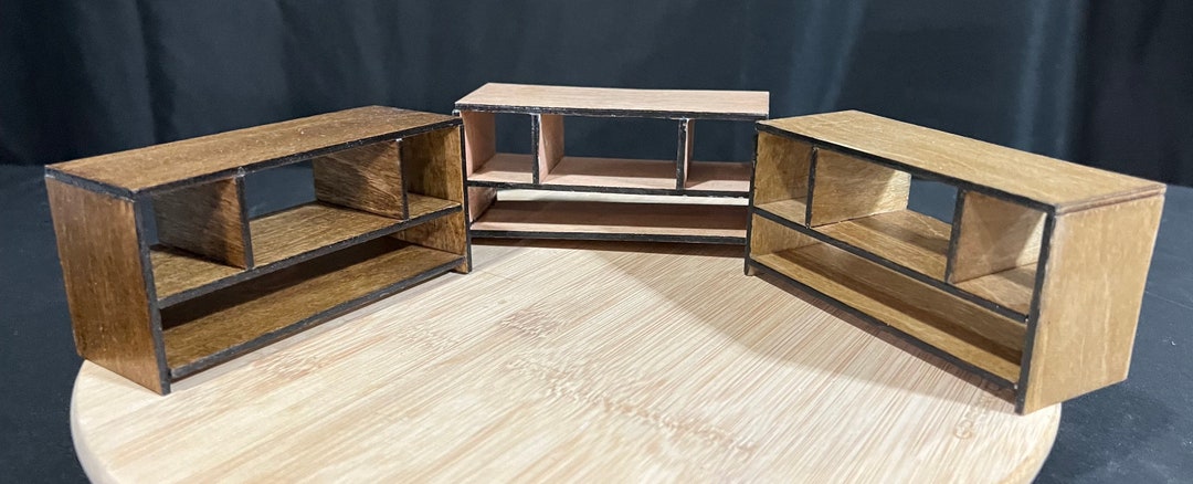 1:12 Scale Television Stand, Entertainment Stand, Mini TV Stand, Small ...