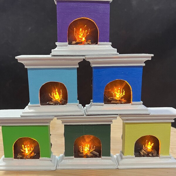 Dollhouse Fireplace - Etsy