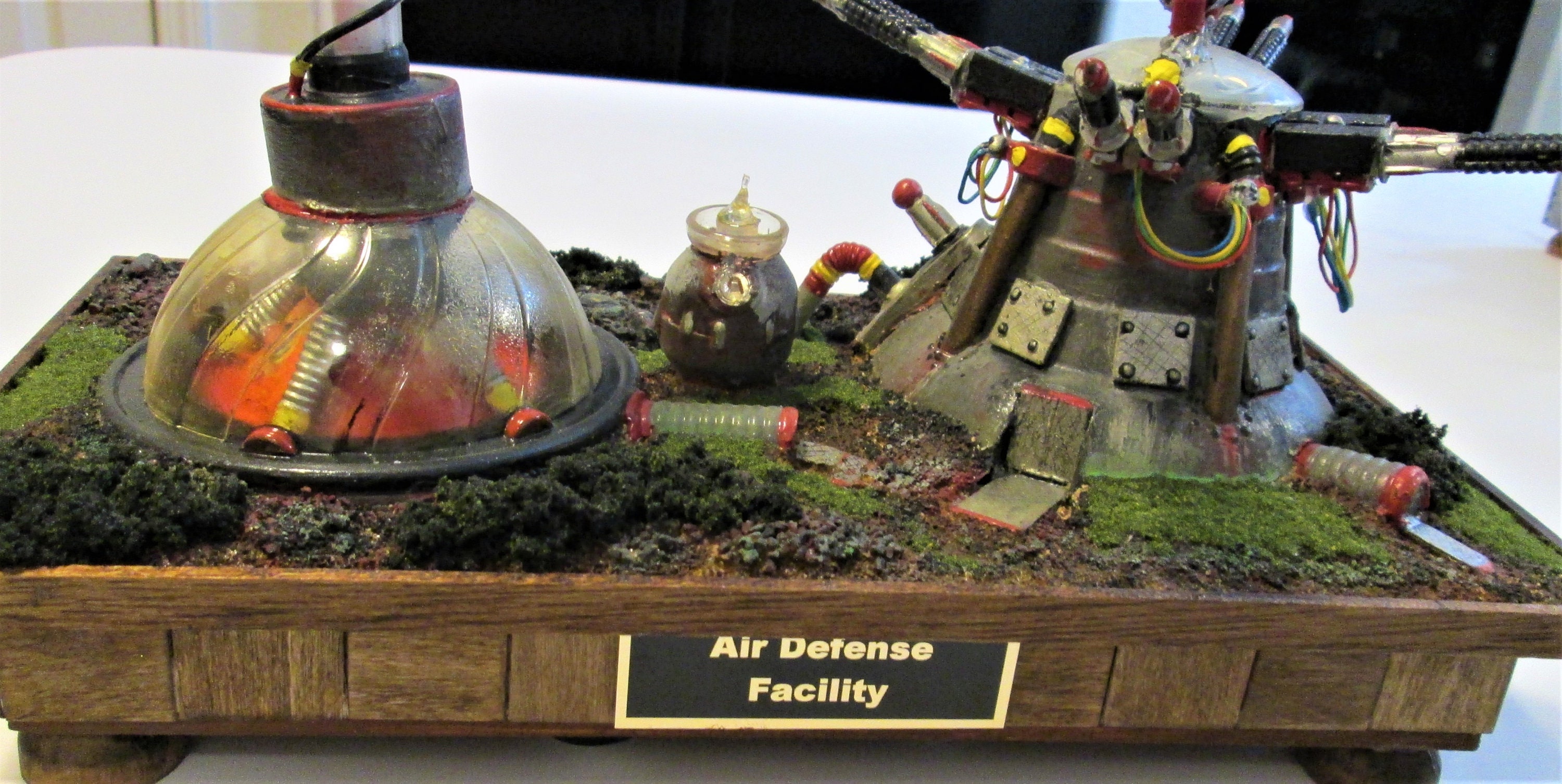Sci Fi Diorama, Space and Air Defense, Outpost 4, miniature sculpture ...