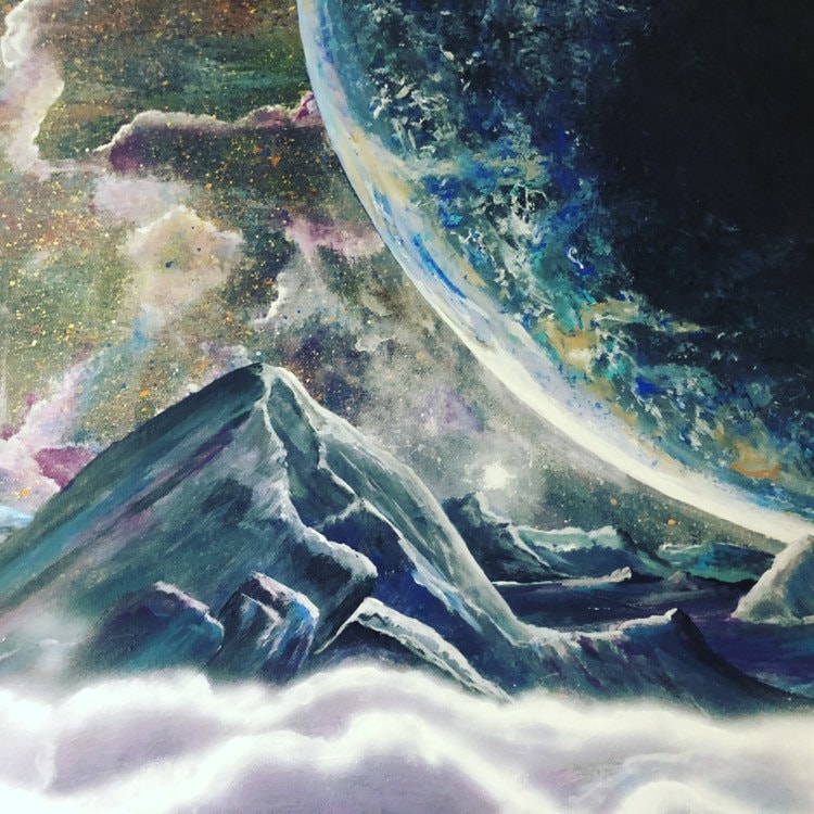 Sci fi painting. Infinate possibilities Print