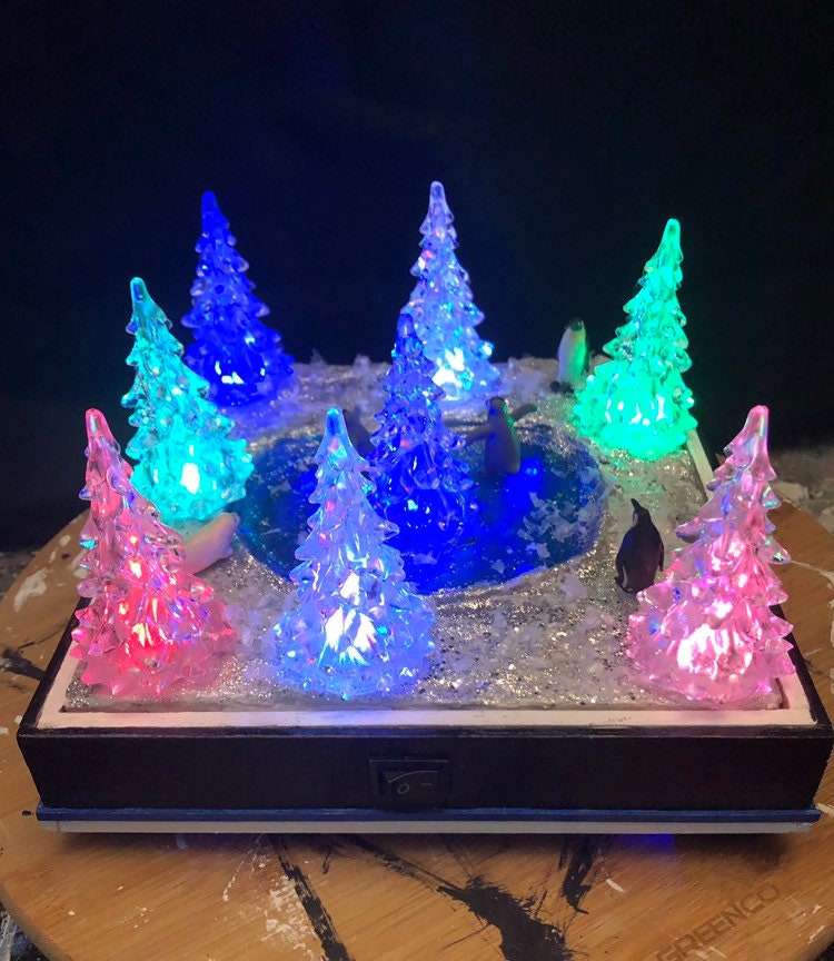 Crystal Tree Forest light sculpture