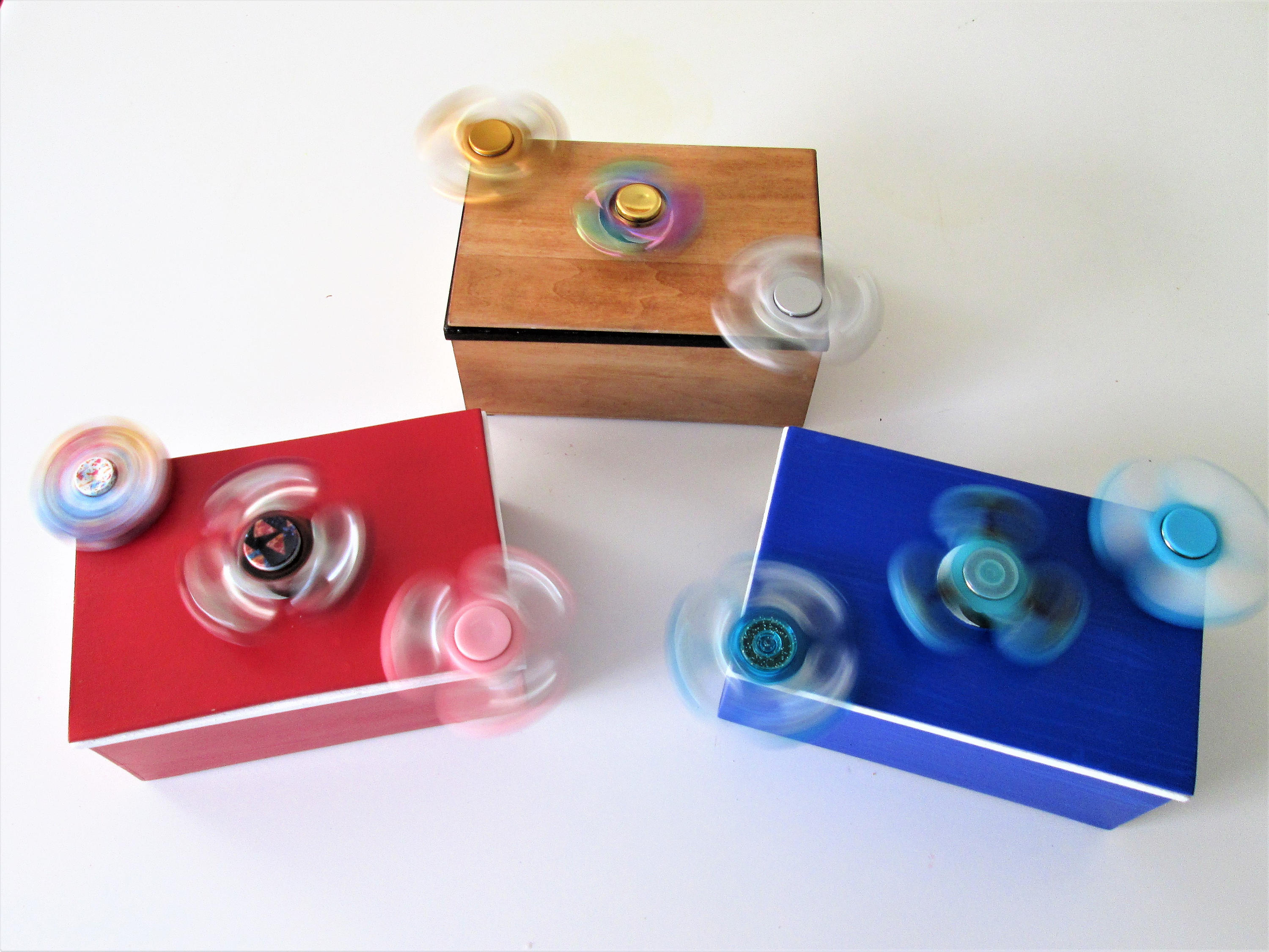 Fidget spinner box spin bin | Etsy