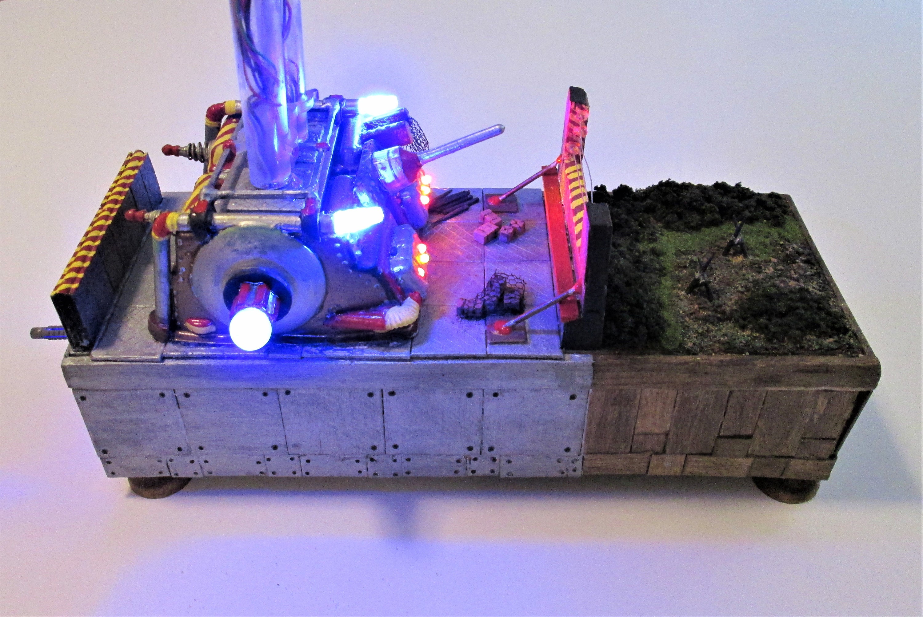 Sci Fi Diorama, Ground and Air Defense, Outpost 7, miniature sculpture ...