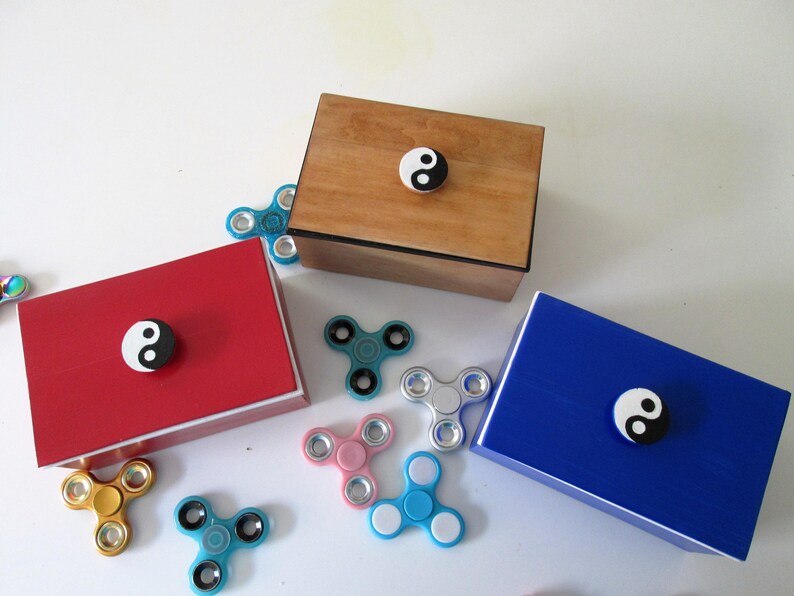 Fidget Spinner Box Spin Bin - Etsy